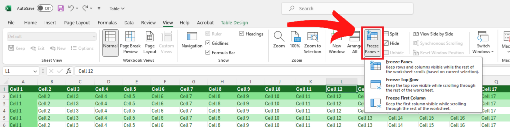 How to Freeze Rows and Columns in Excel - ExcelExperts