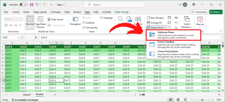 How to Freeze Rows and Columns in Excel - ExcelExperts